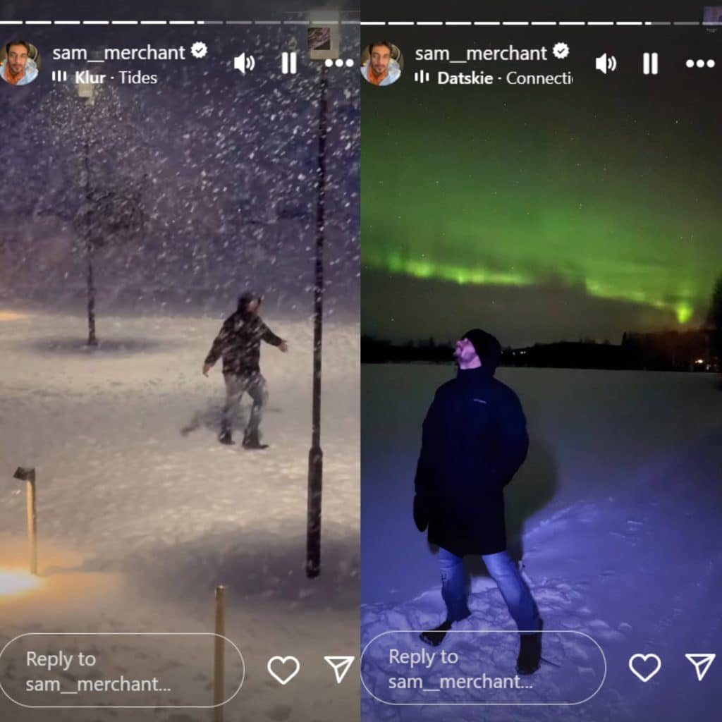 Is Triptii Dimri enjoying Northern lights & snowfall with rumoured beau ...