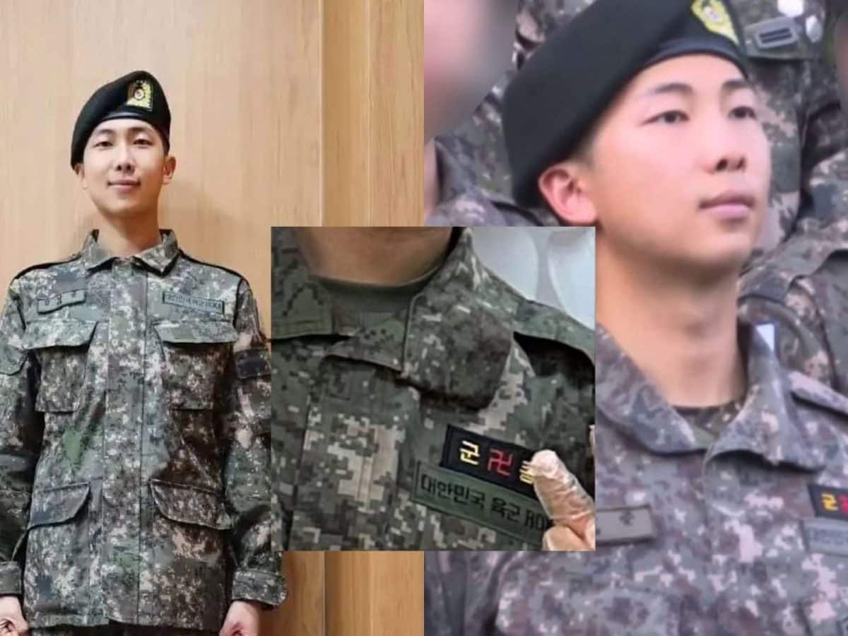BTS star RM wears 'swastika' batch on his military uniform, gets bashed ...