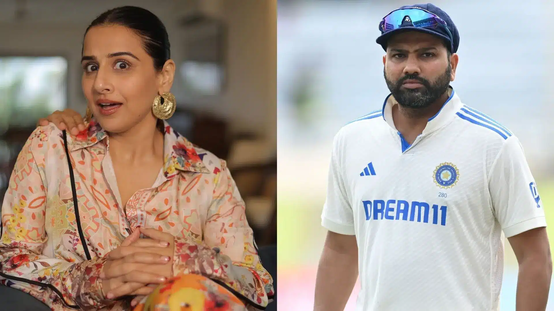Vidya Balan gets brutally trolled for her tweet on cricketer Rohit Sharma after he drops himself ...