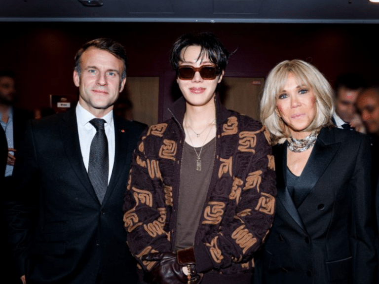 BTS J-Hope's interaction with France's First Lady Brigitte Macron ...