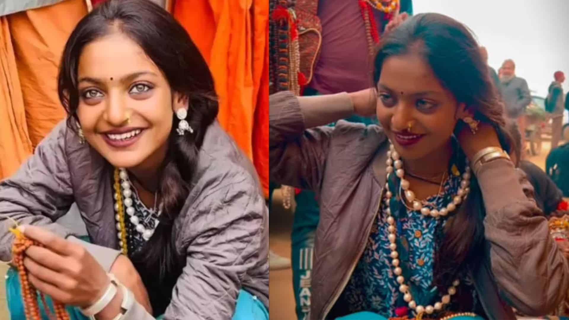 Monalisa of Mahakumbh Goes Viral Again over Doppelganger