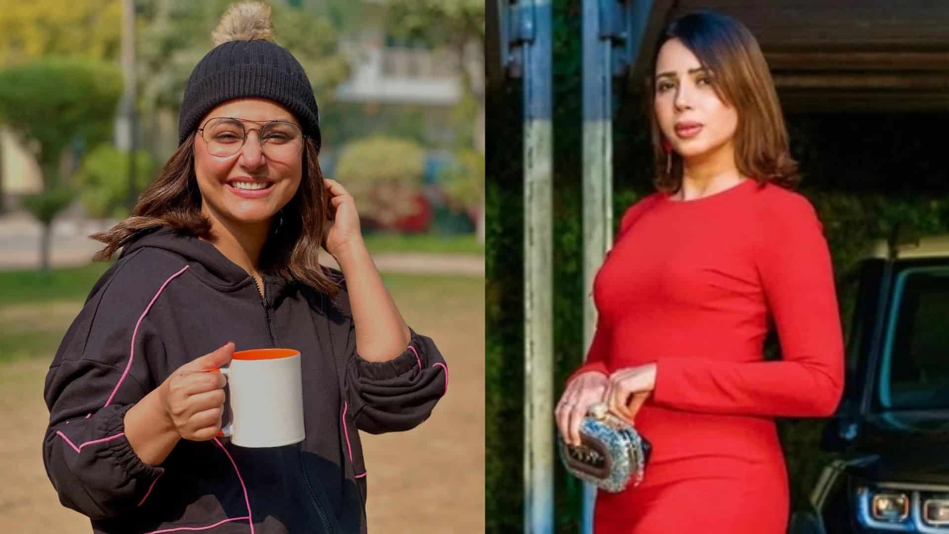 Hina Khan reacts to Rozlyn Khan's accusations