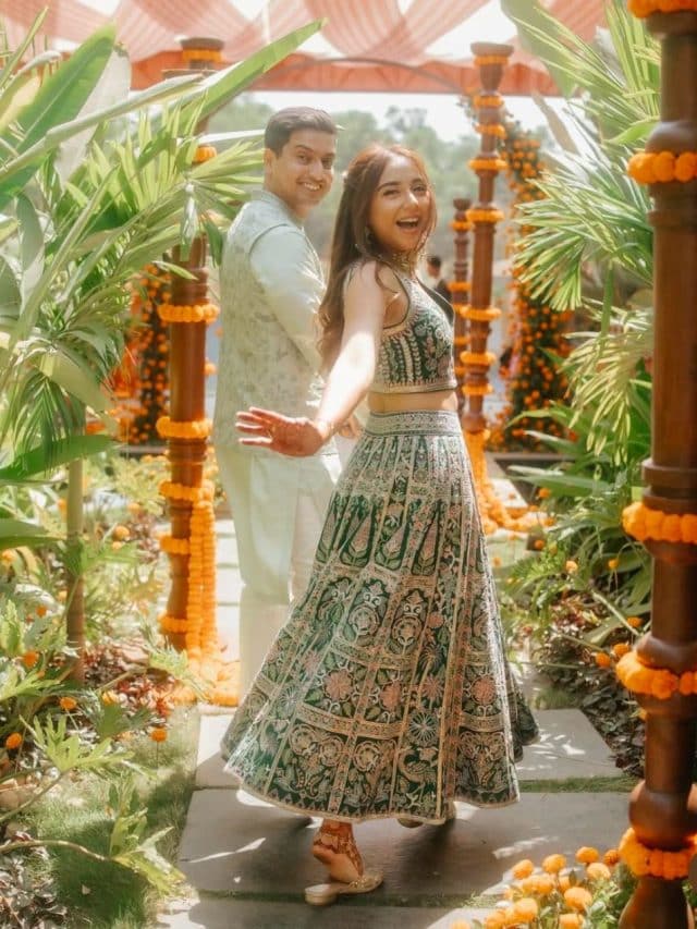 Inside Prajakta Koli & Vrushank Khanal’s sangeet: A dreamy celebration of love - Masala.com