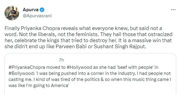 Throwback: "Priyanka Chopra didn't end up like Parveen Babi or Sushant ...