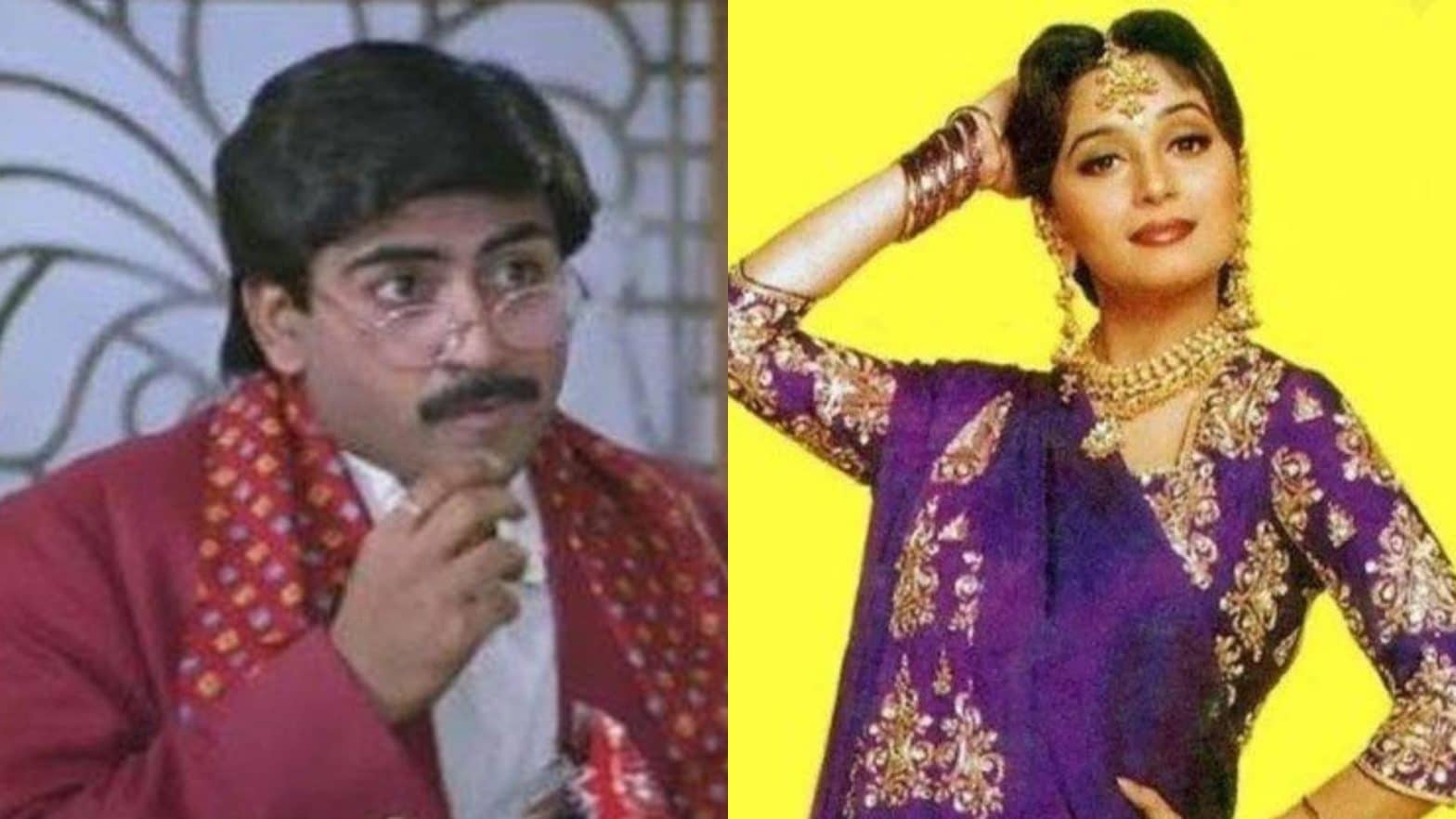 When TMKOC star Dilip Joshi met Madhuri Dixit on Hum Aapke Hain Kaun sets