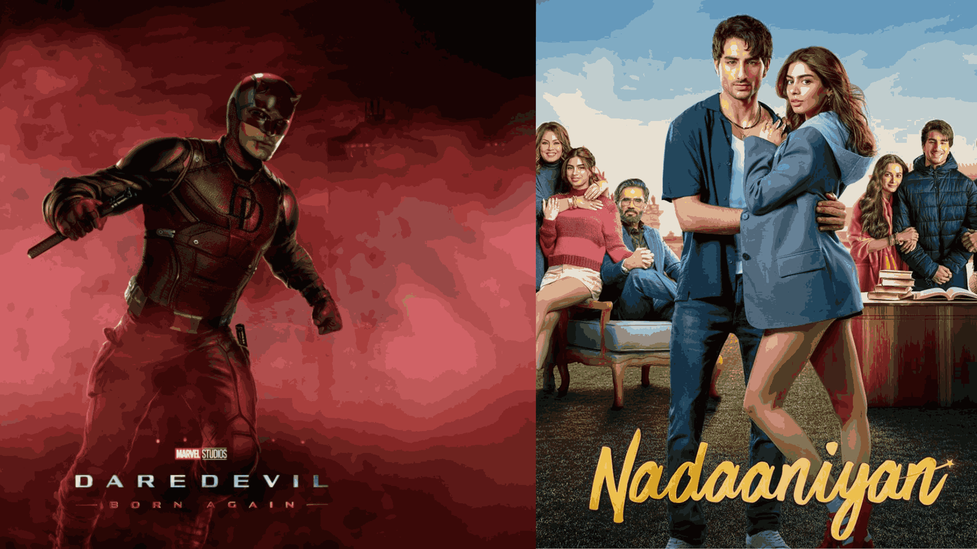 What to watch this weekend: From Nadaaniyan to Daredevil: Born Again ...