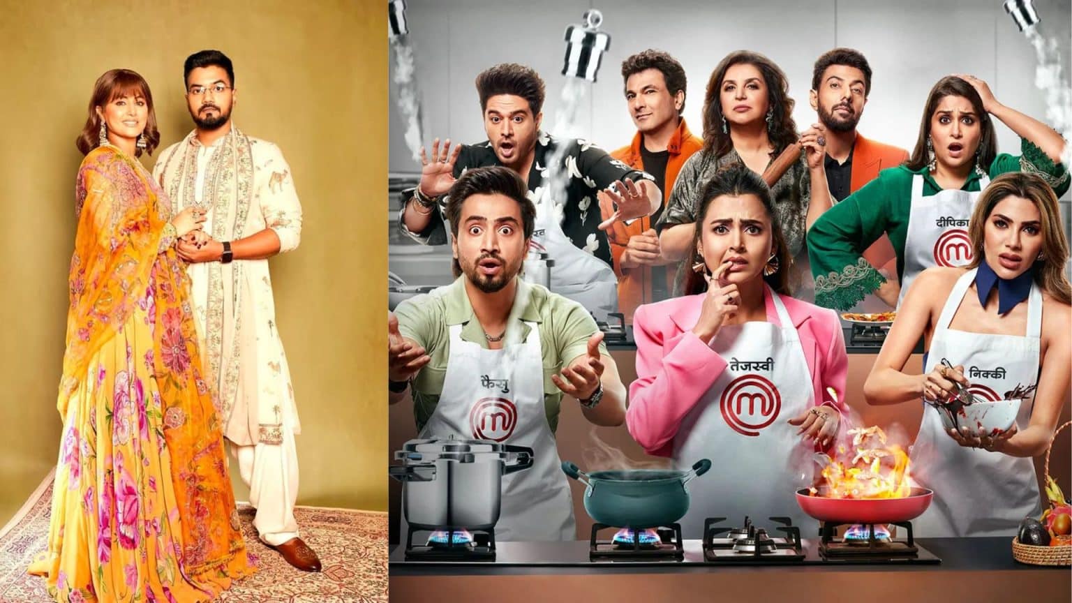 Hina Khan-Rocky Jaiswal choose wedding menu in Celebrity Masterchef
