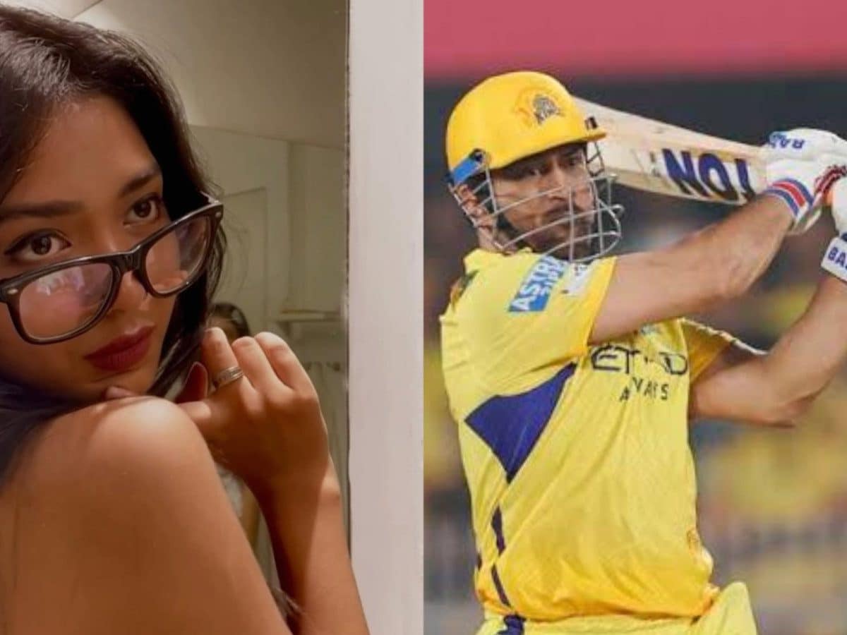 IPL 2025: Aaryapriya Bhuyan's fiery reaction to MS Dhoni's dismissal makes her a social media star