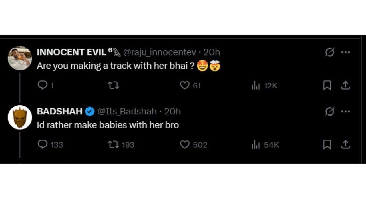 Badshah's comment on global pop star Dua Lipa goes viral