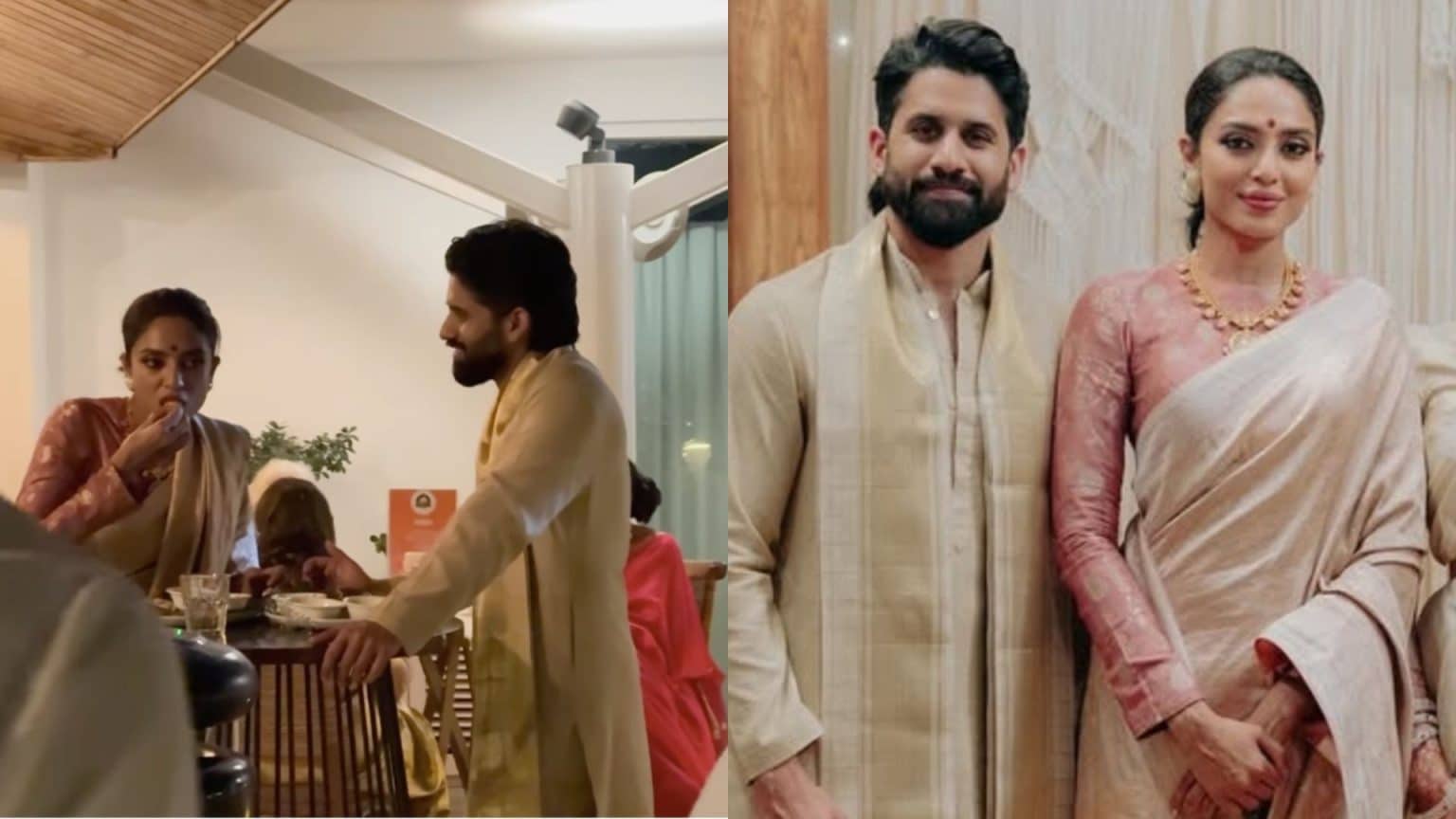 Sobhita Dhulipala & Naga Chaitanya relish delicacies in video