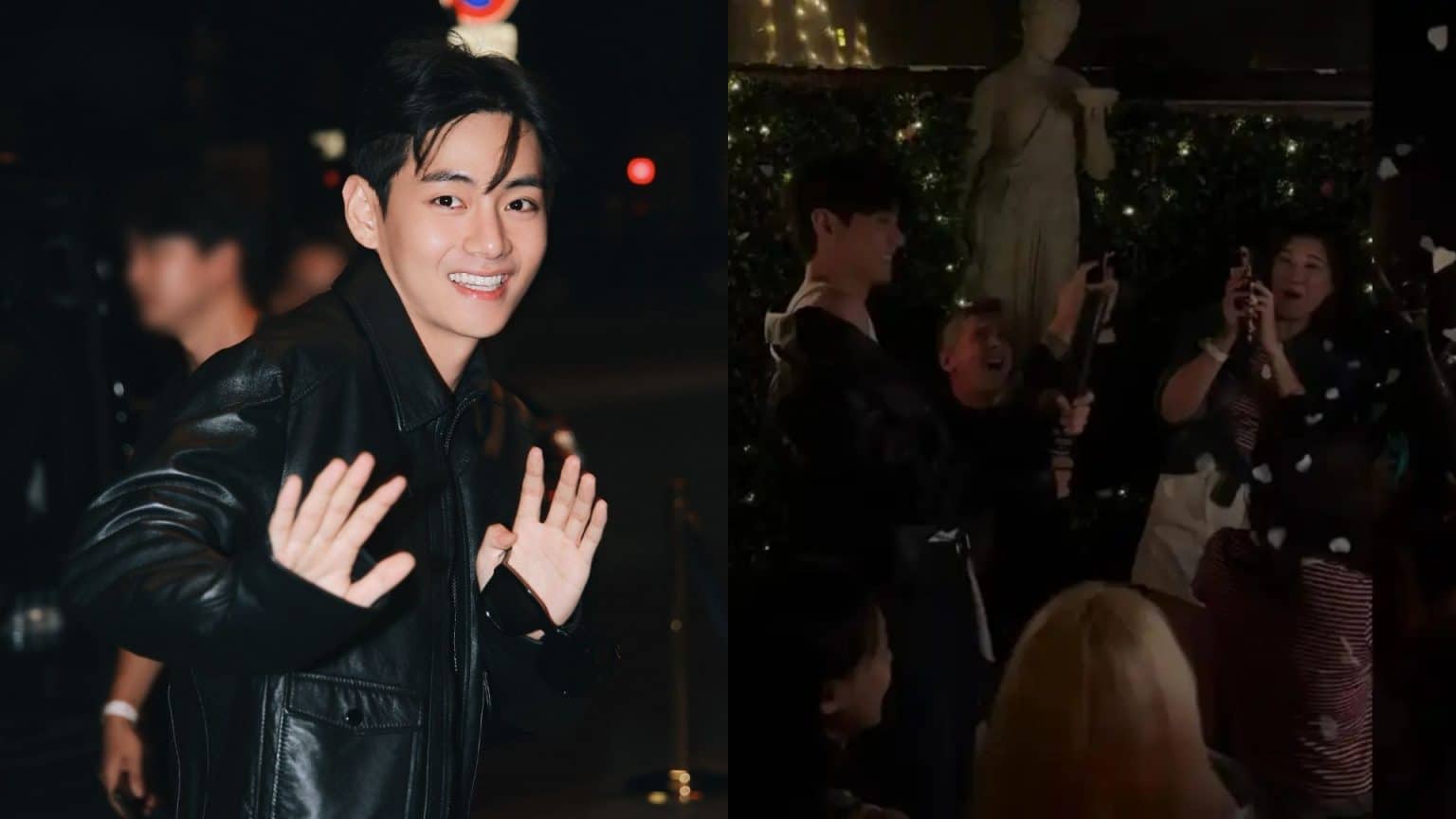 BTS' V gets a grand welcome party by Celine in Paris - Watch
