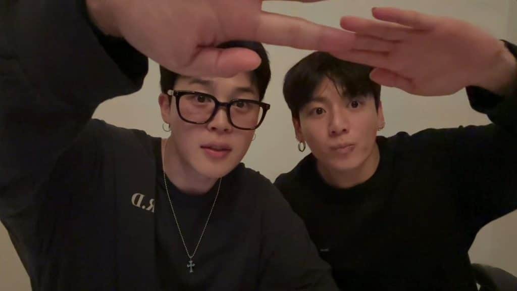 Highlights from BTS members Jimin & Jungkook's live chat