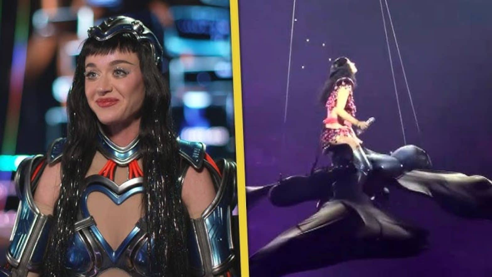 Katy Perry almost falls during mid-air performance at San Francisco ...