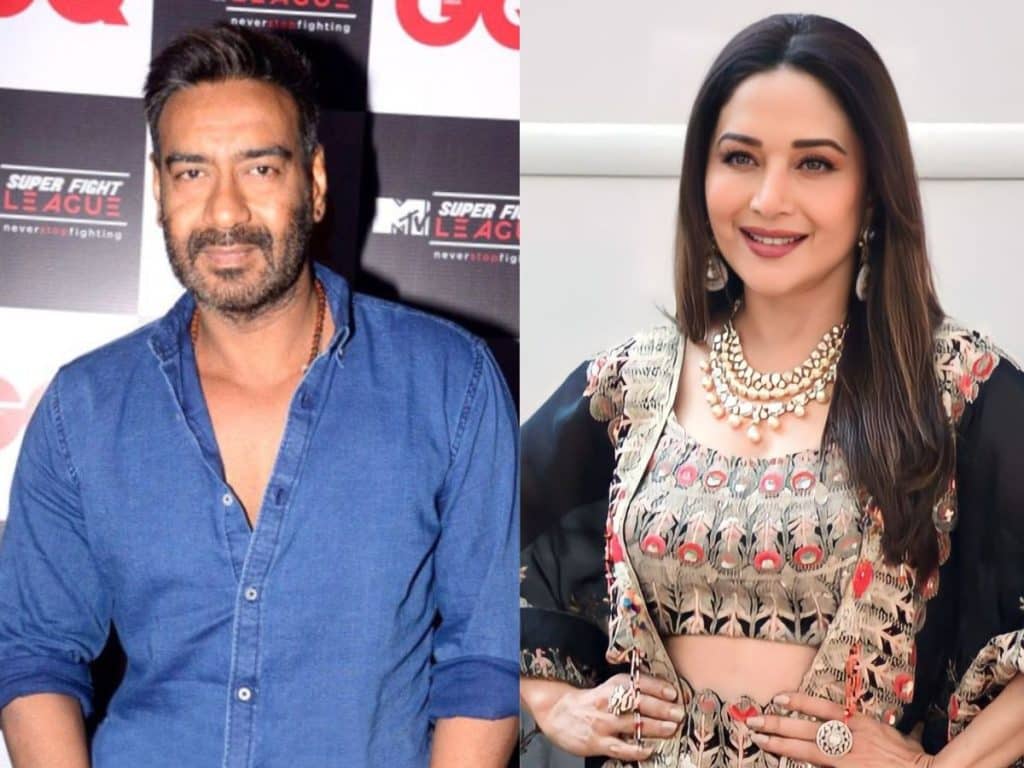 When Madhuri Dixit accidentally left Ajay Devgn with a permanent burn ...