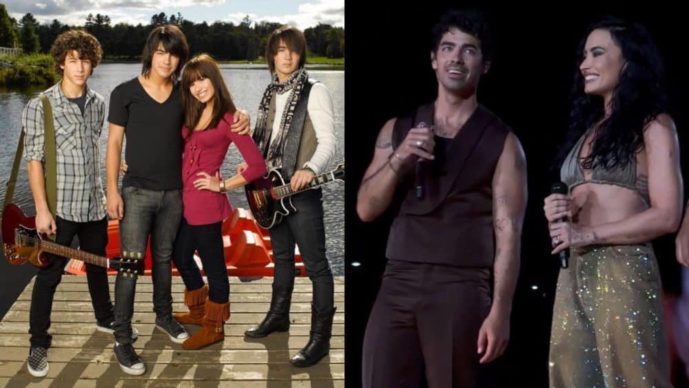 Demi Lovato joins Jonas Brothers concert for Camp Rock medley