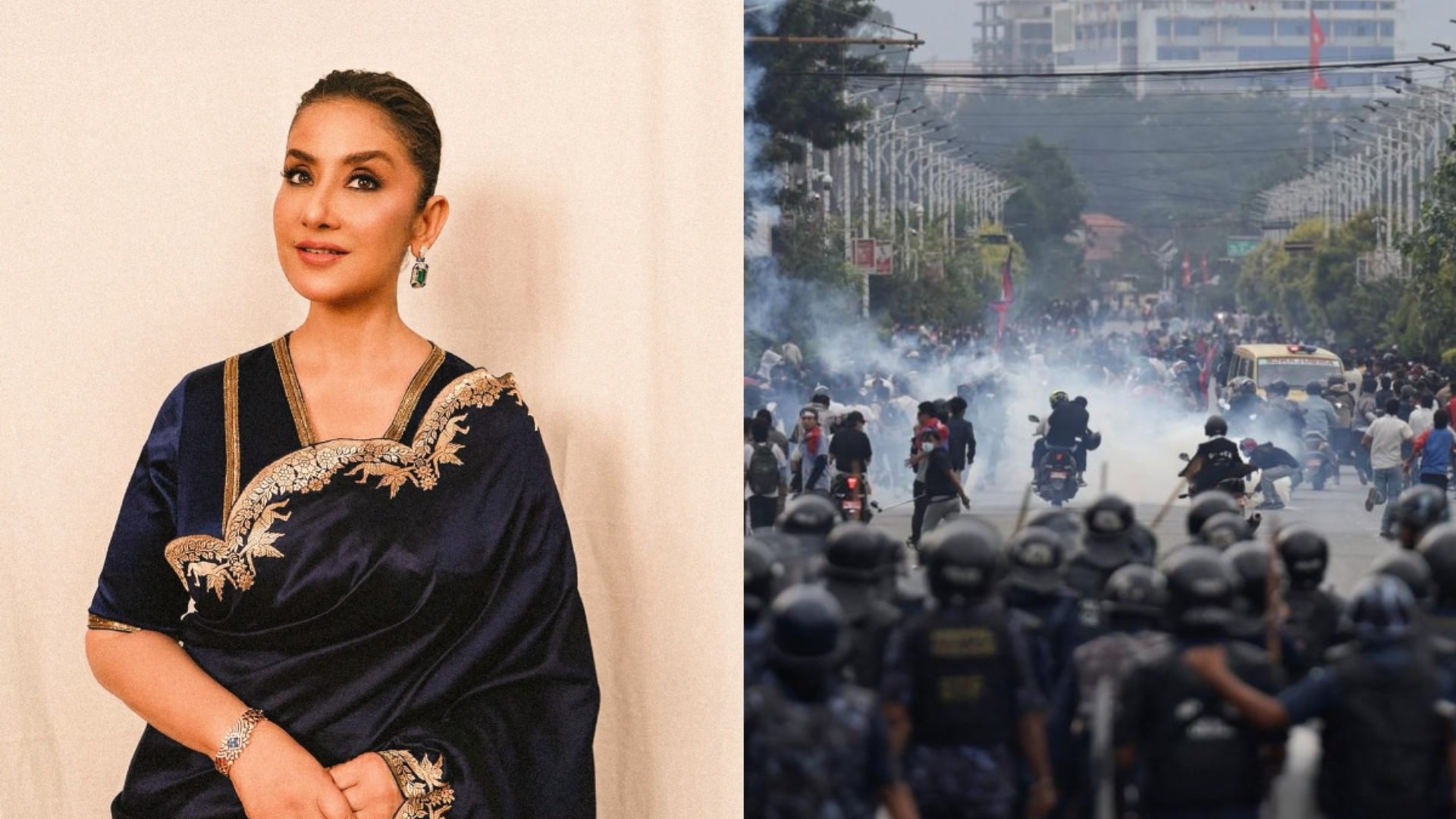 Manisha Koirala breaks silence on the Nepal protests, shares a post ...