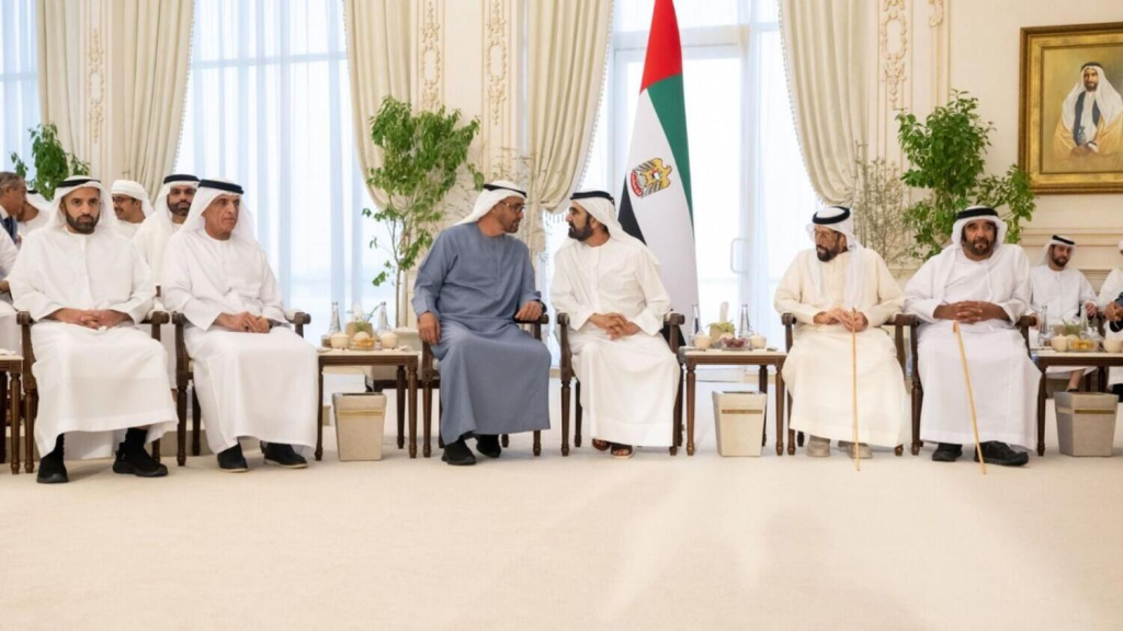 UAE President HH Sheikh Mohamed bin Zayed and HH Sheikh Mohammed bin ...