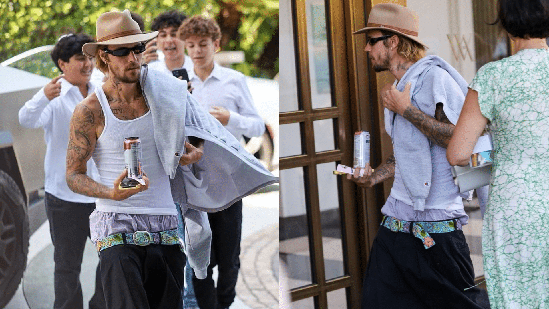 Justin Bieber yells at teens who try to harass him at a hotel and asks ...