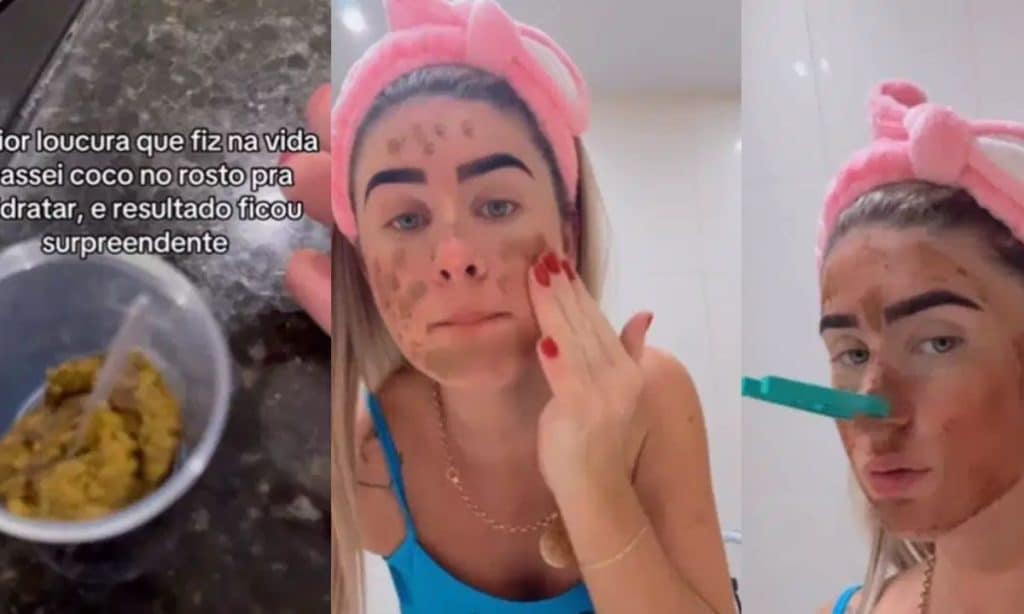 Brazilian influencer Debora Peixoto applies her own ‘poop’ as face mask in viral video leaving ...