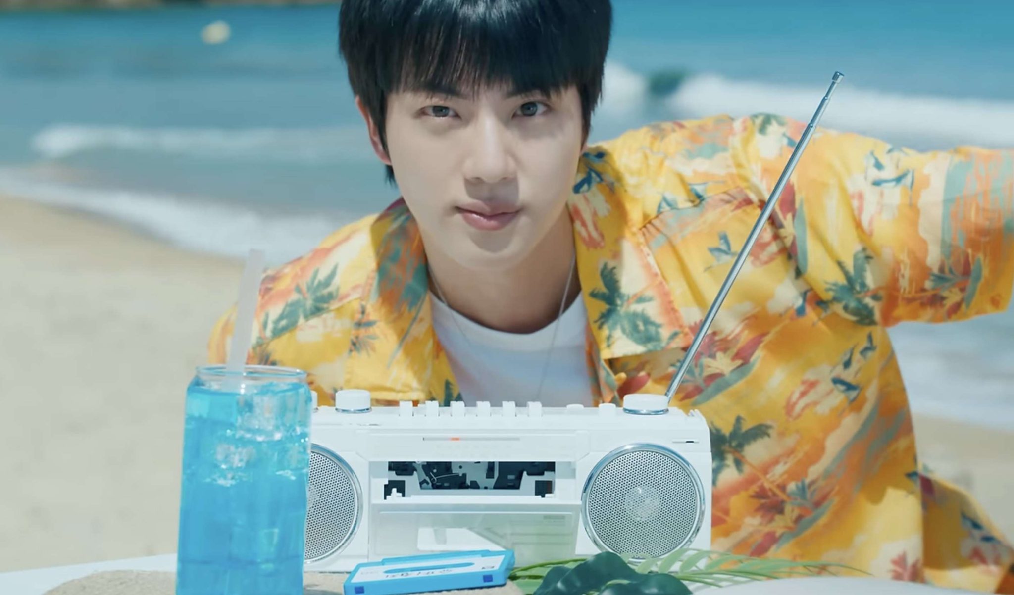 BTS' Jin hilariously proposes a fish - quite literally - in the new special video of 'Super Tuna ...