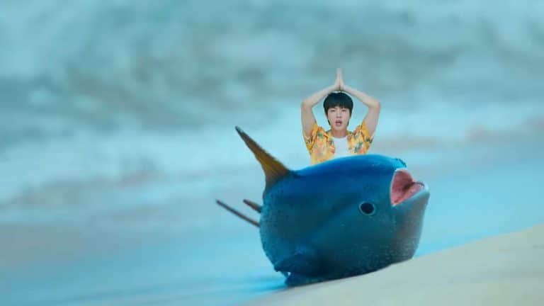 BTS' Jin hilariously proposes a fish - quite literally - in the new special video of 'Super Tuna ...