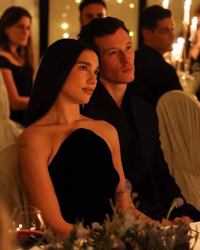 Are Dua Lipa & Callum Turner engaged? Viral pictures of the singer flaunting a huge rock on her ...