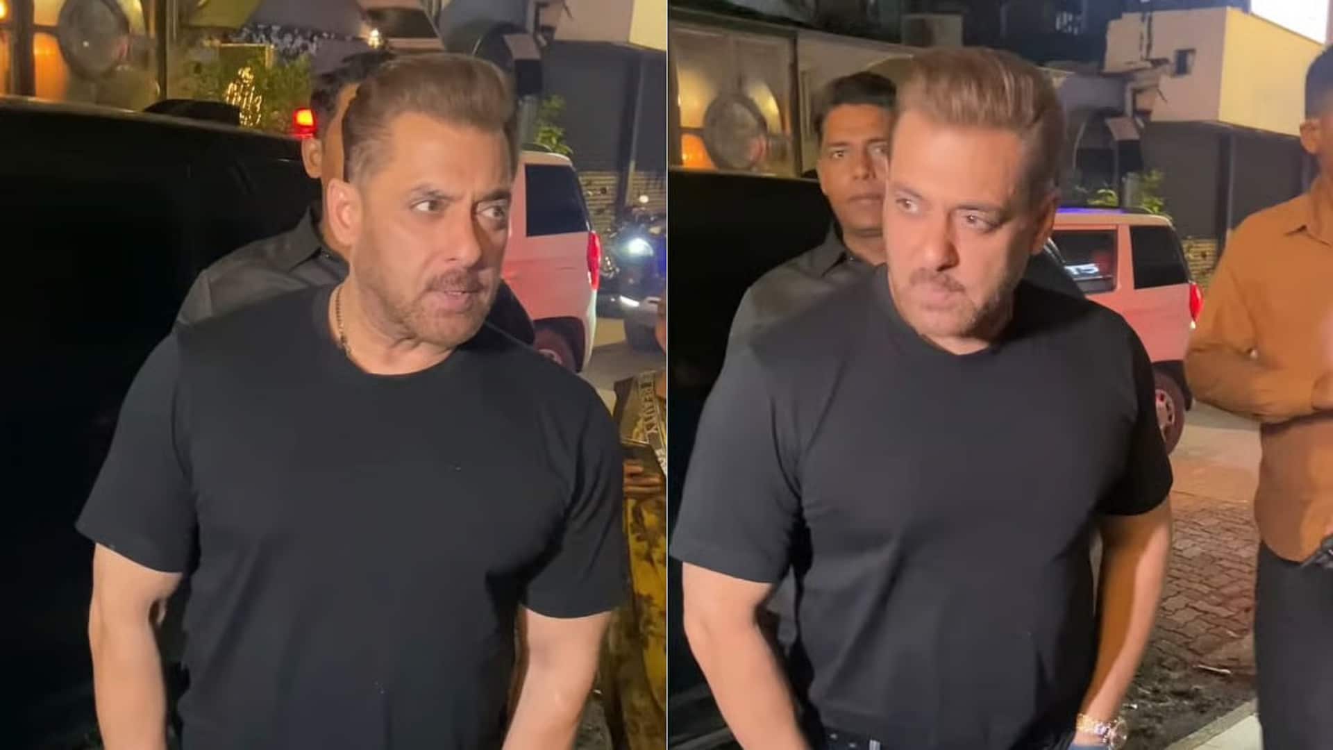 Salman Khan looks angry and upset at Sangeeta Bijlani's birthday bash